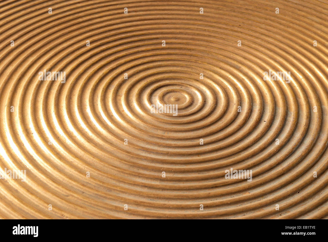 Abstract circle metal plate- golden surface with round lines Stock ...