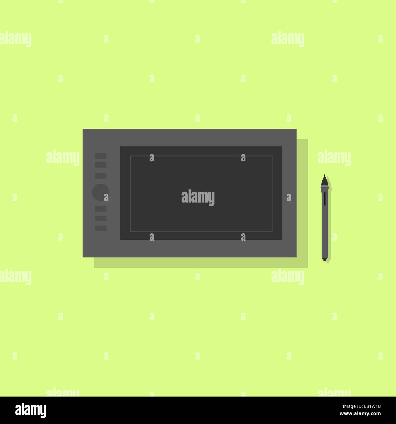 graphic tablet flat icon design vector Stock Photo - Alamy