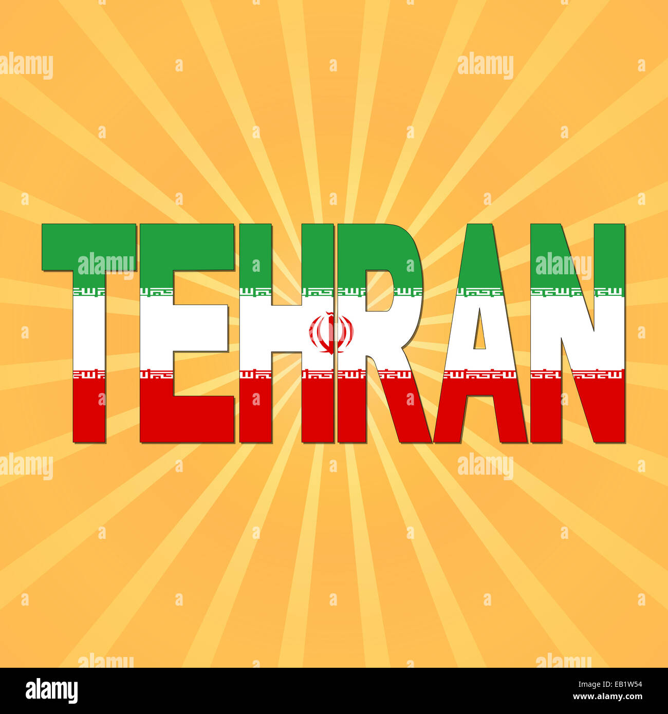 Tehran flag hi-res stock photography and images - Alamy