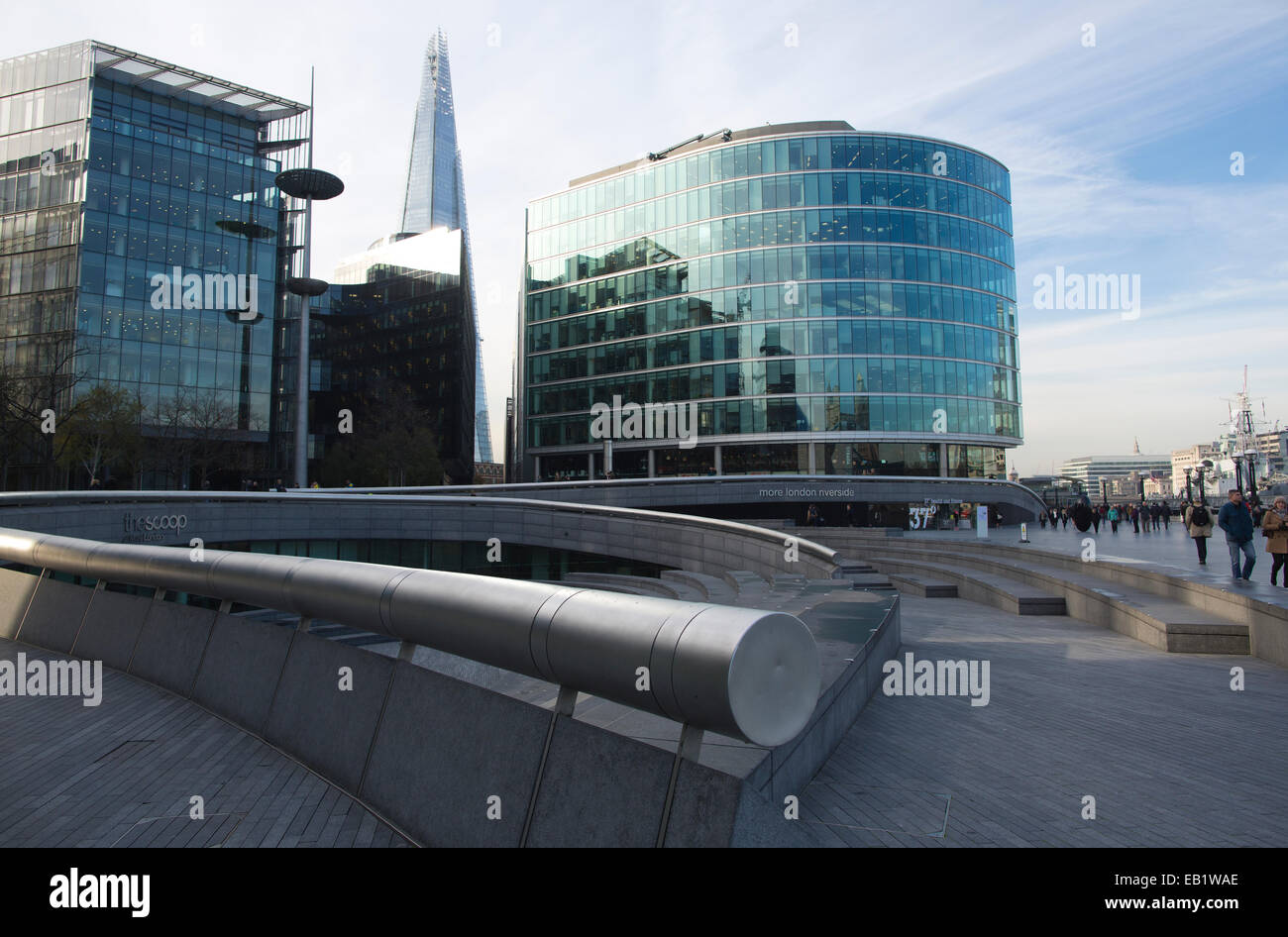 More London Riverside, Thames Waterfront, South Bank, London, England ...
