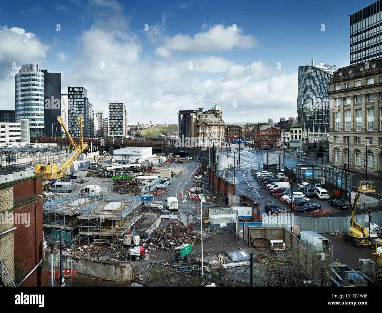 Manchester Victoria Station redevelopment view to the rear of the ...