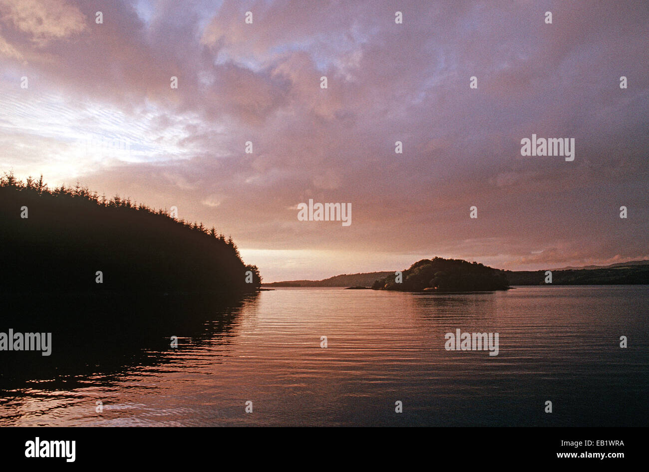 THE LAKE ISLE OF INNISFREE, LOUGH GILL, COUNTY SLIGO, IRELAND DEPICTED ...