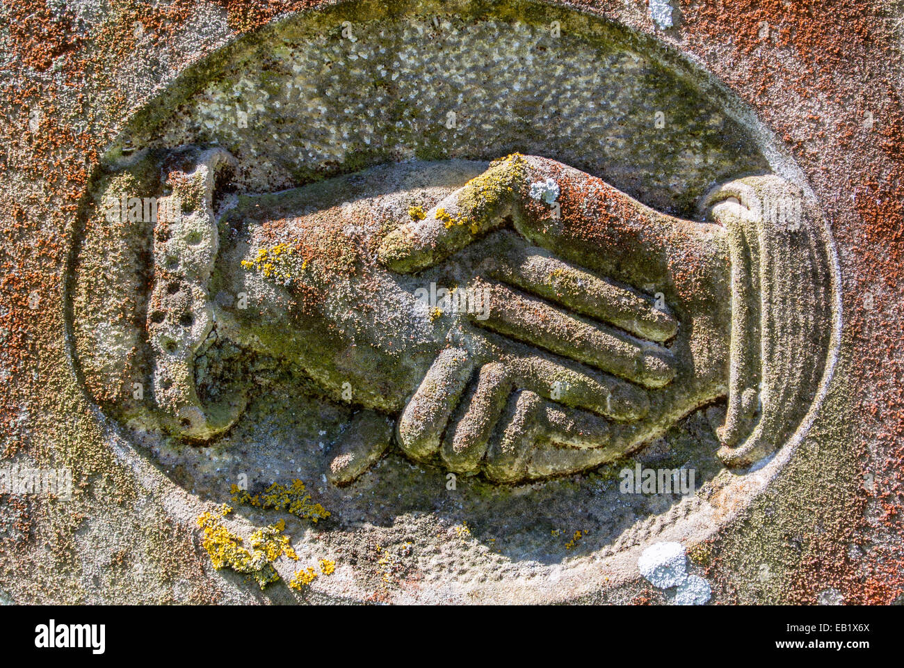 Carved hands shaking hi-res stock photography and images - Alamy