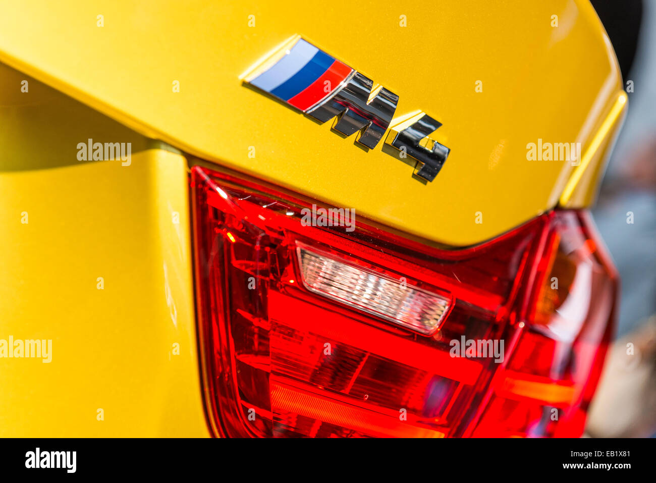 BMW M4 Emblem on Car Back Stock Photo - Alamy