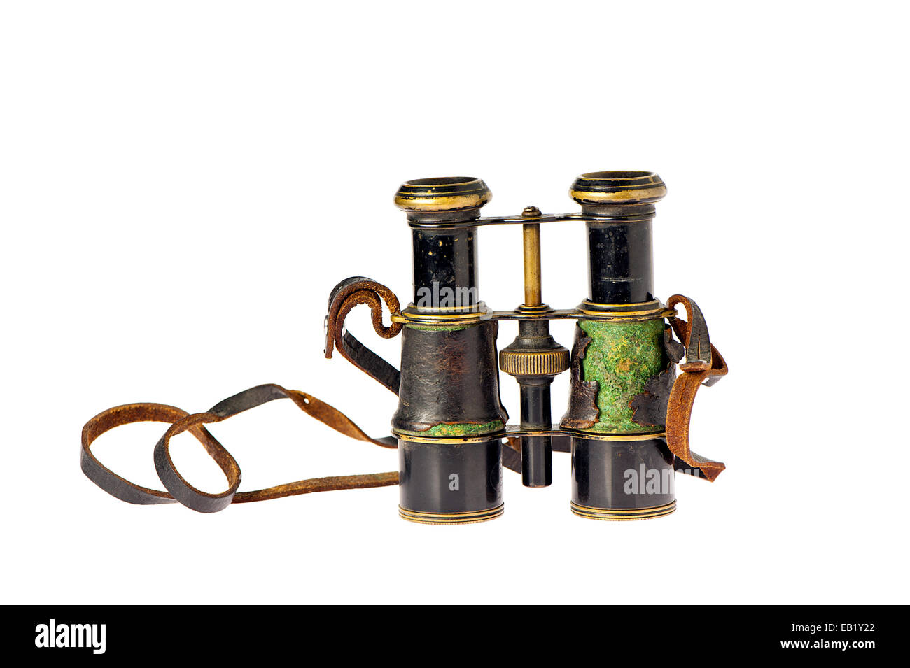 isolated vintage, retro binoculars at white background Stock Photo - Alamy