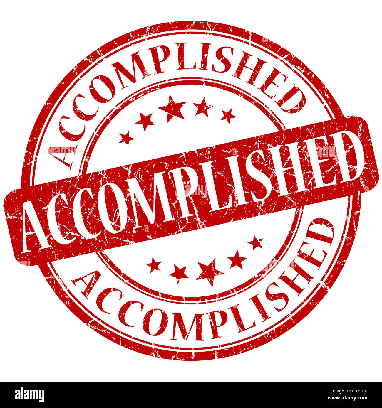 Mission complete red round grunge hi-res stock photography and images - Alamy