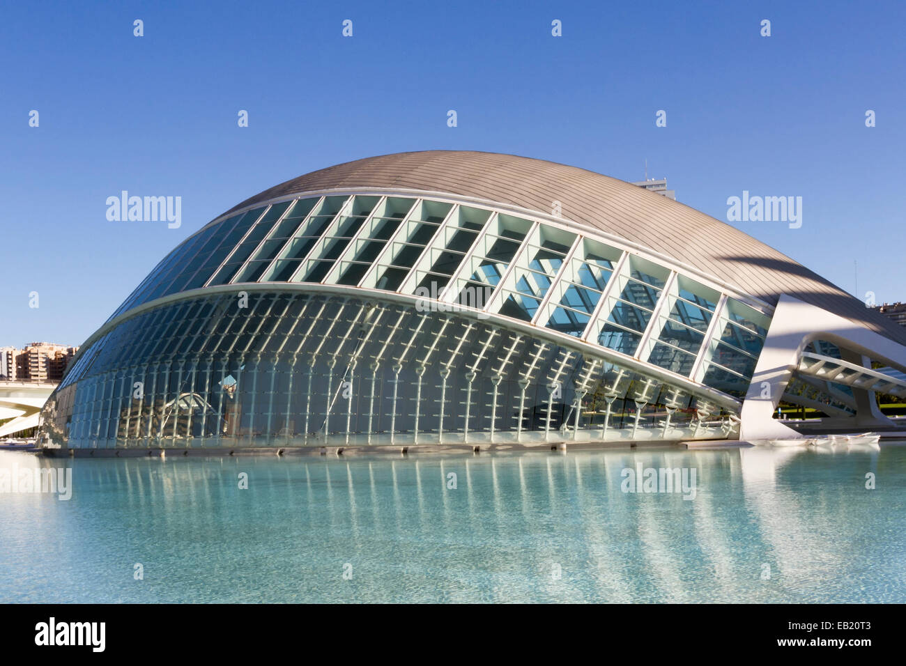 The Hemisphere of the City of Arts and Sciences in Valencia on mainland ...