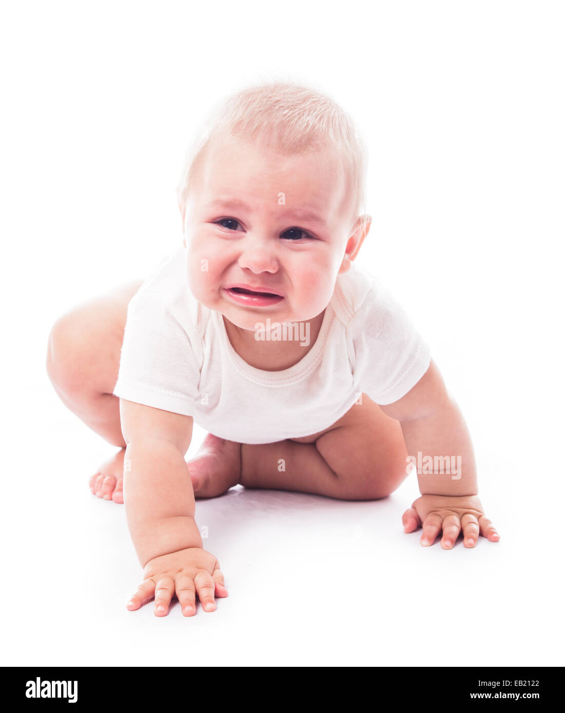 Baby crying face background Cut Out Stock Images & Pictures - Alamy