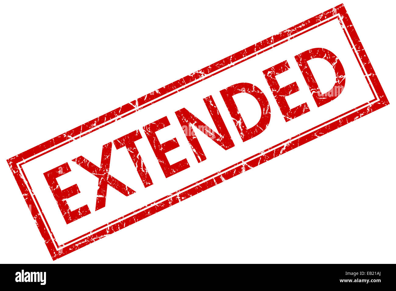 extended red square stamp isolated on white background Stock Photo - Alamy