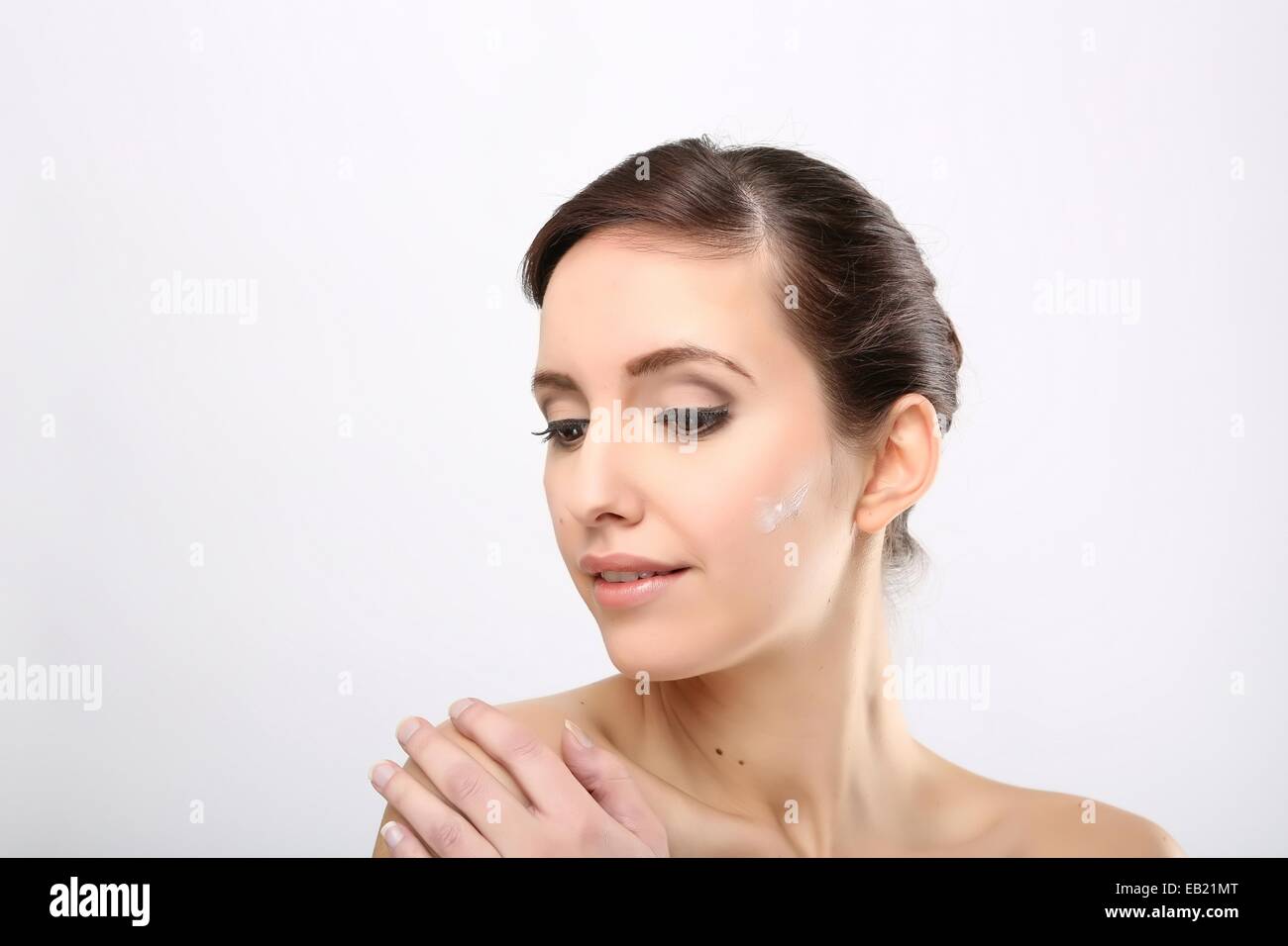 Fresh beautiful young adult woman Stock Photo - Alamy