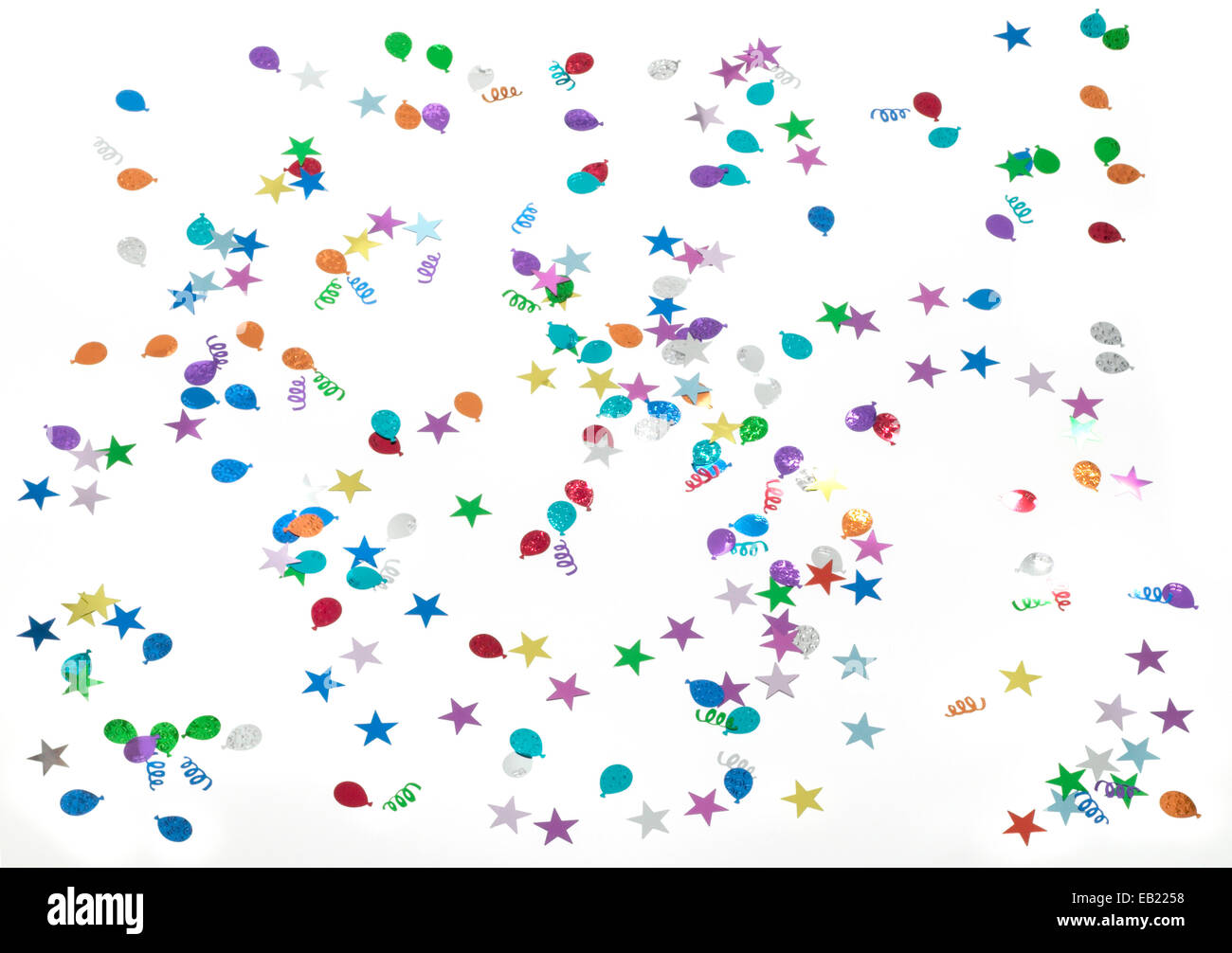 Metallic confetti on white hi-res stock photography and images - Alamy