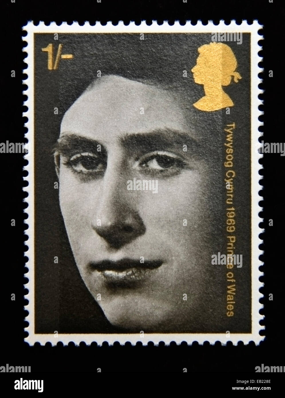 Postage stamps. Great Britain. Queen Elizabeth II.Investiture of H.R.H ...
