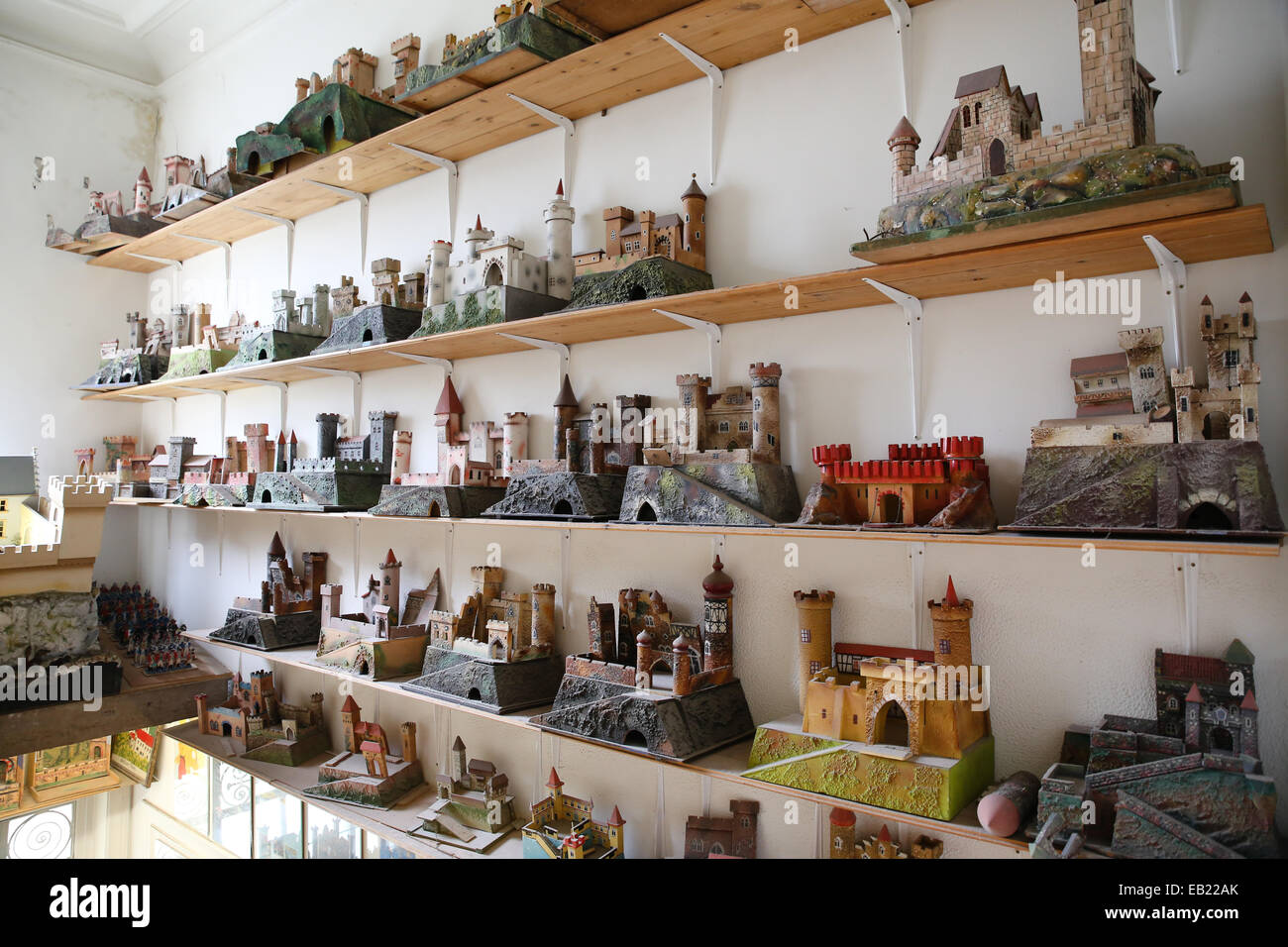 toy castle display shelf Stock Photo - Alamy