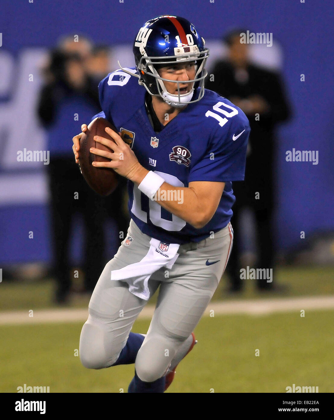 East Rutherford, New Jersey, USA. 23rd Nov, 2014. Giants' quarterback ...