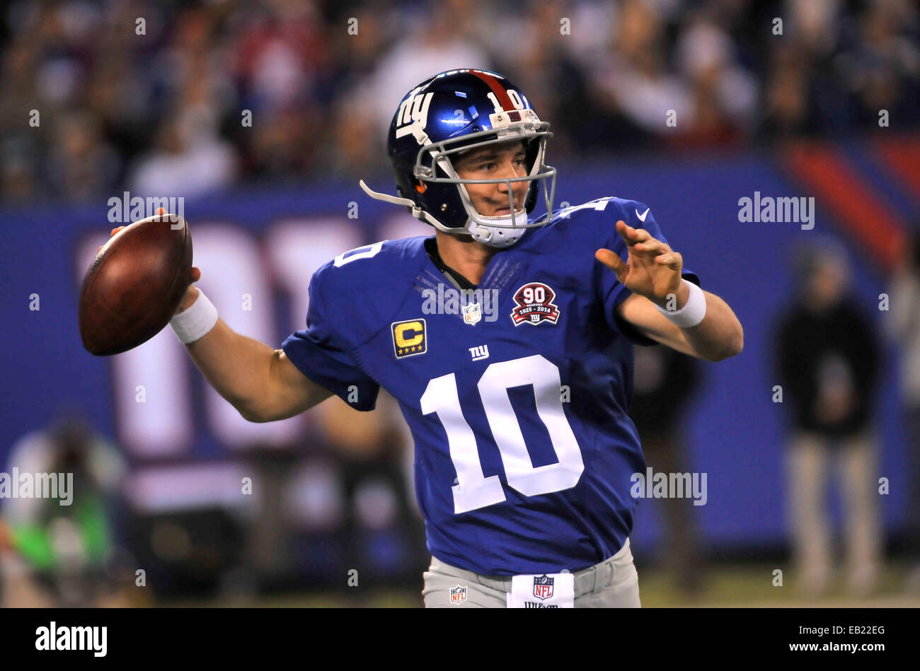 East Rutherford, New Jersey, USA. 23rd Nov, 2014. Giants' quarterback ...