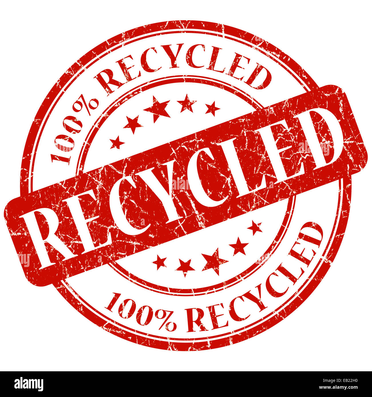 Recycled red Stamp Stock Photo - Alamy