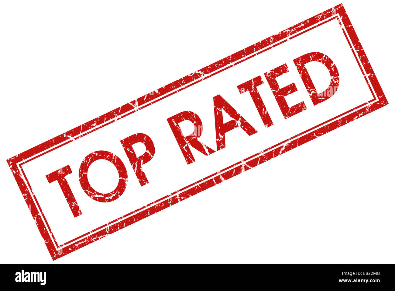 top rated red square stamp Stock Photo - Alamy