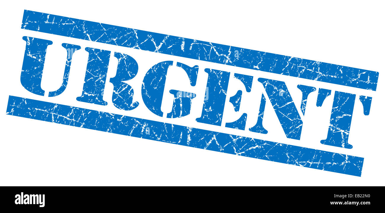 Urgent blue grunge stamp Stock Photo - Alamy