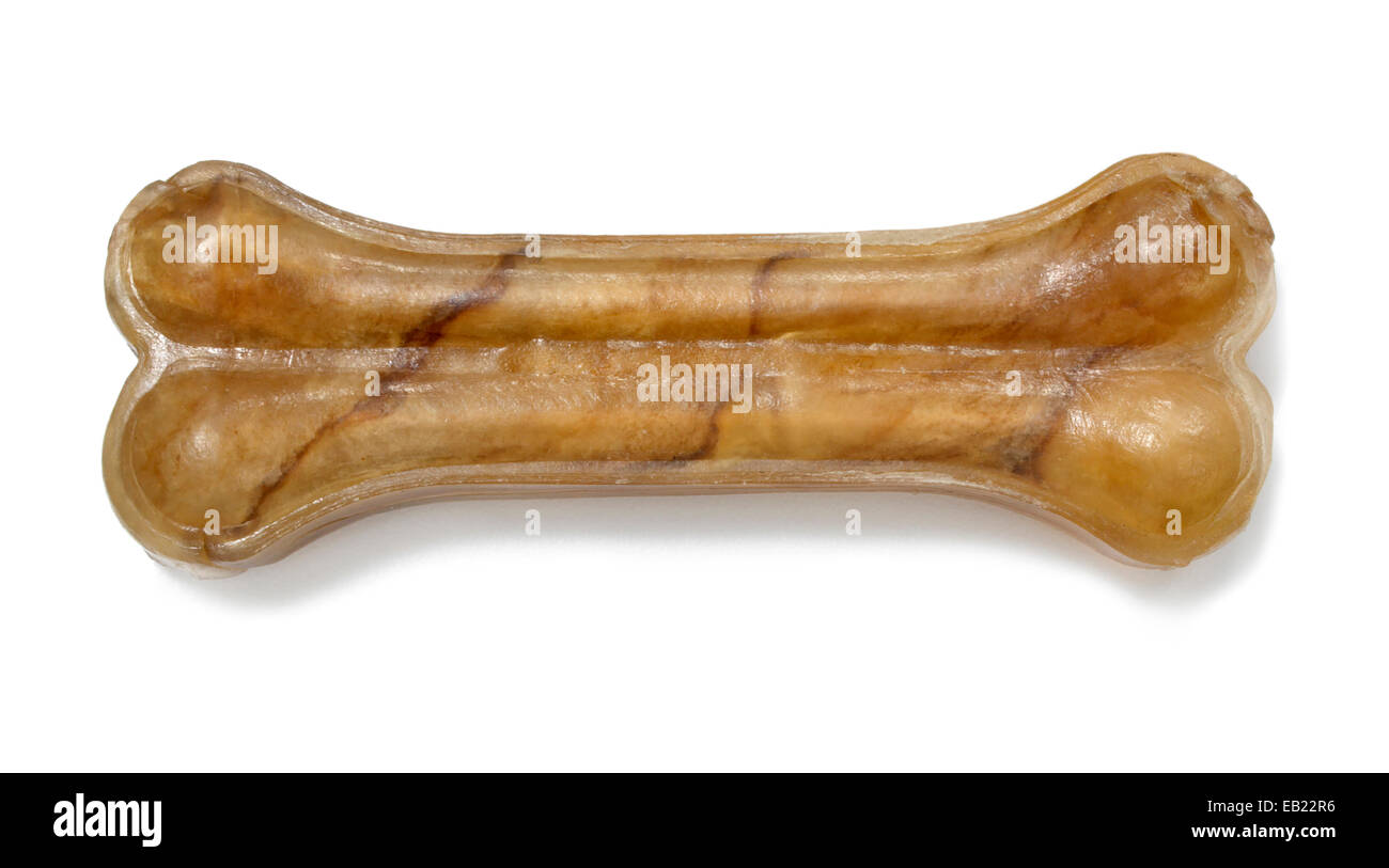 dog bone treat photographed on a white background Stock Photo - Alamy