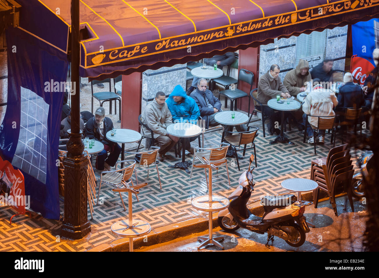 Men in street cafe hi-res stock photography and images - Alamy