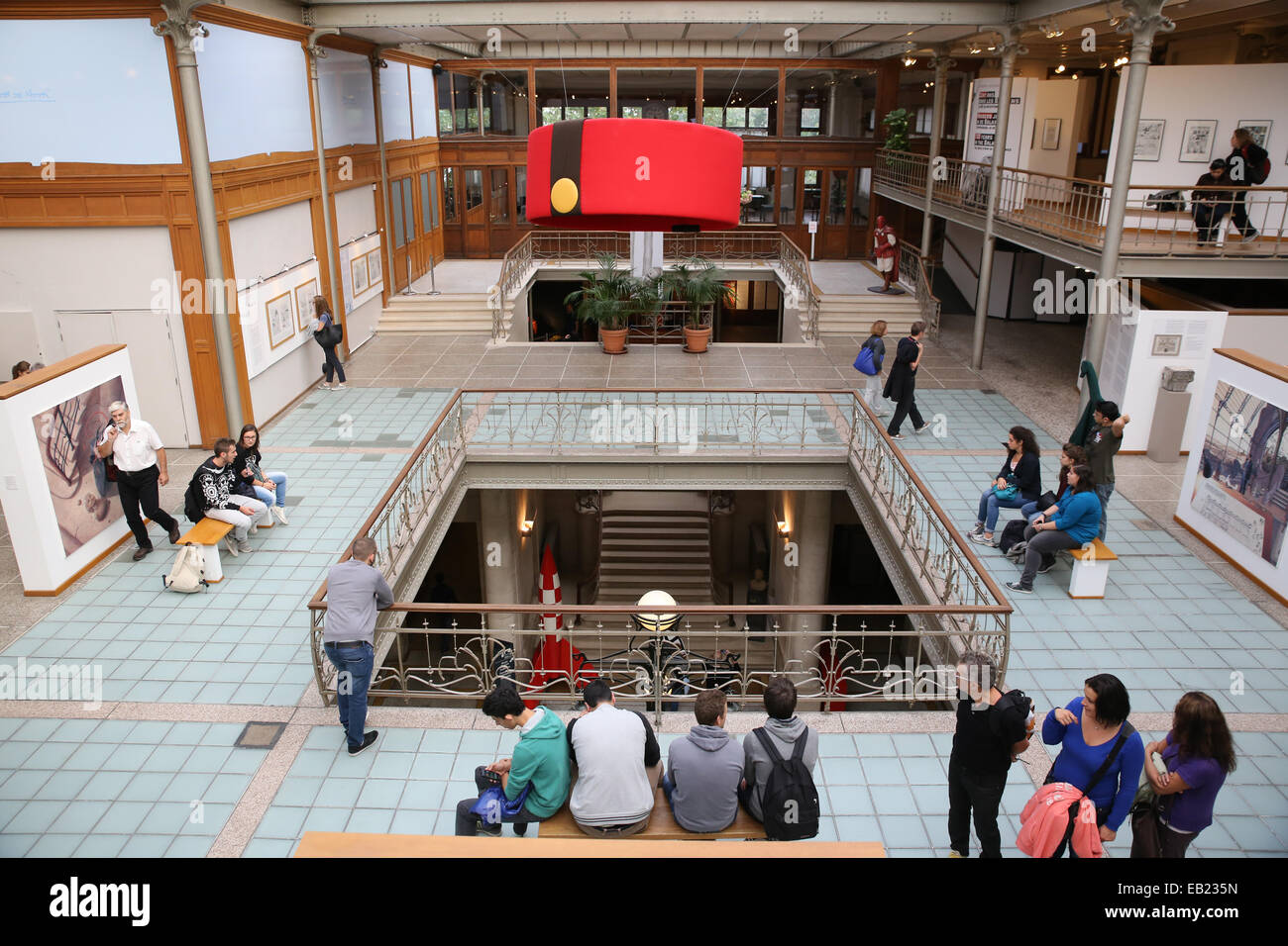 inside brussels comic strip museum Stock Photo - Alamy