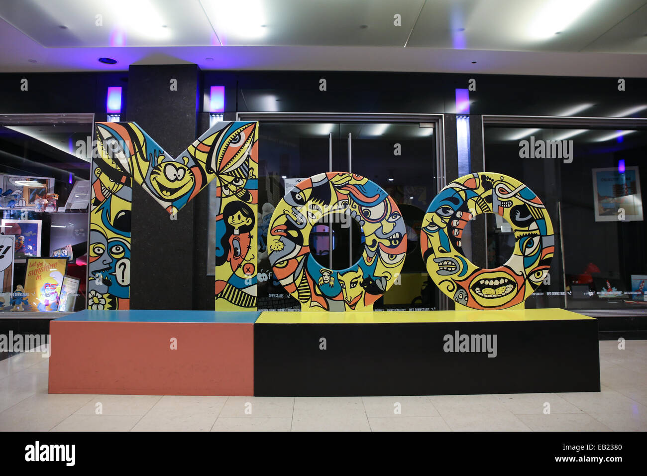 moof museum sign Stock Photo - Alamy