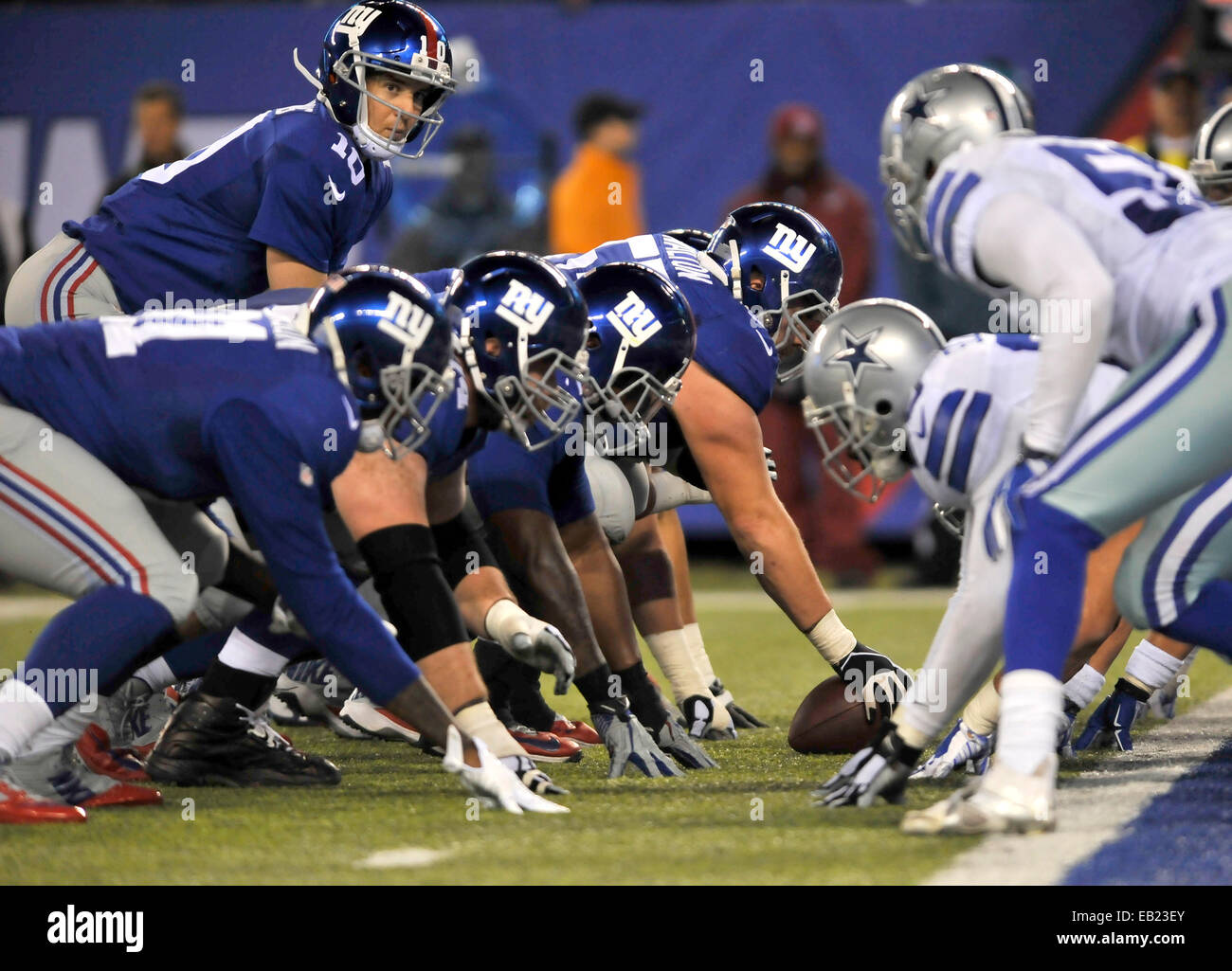 East Rutherford, New Jersey, USA. 24th Nov, 2014. Giants' quarterback ...
