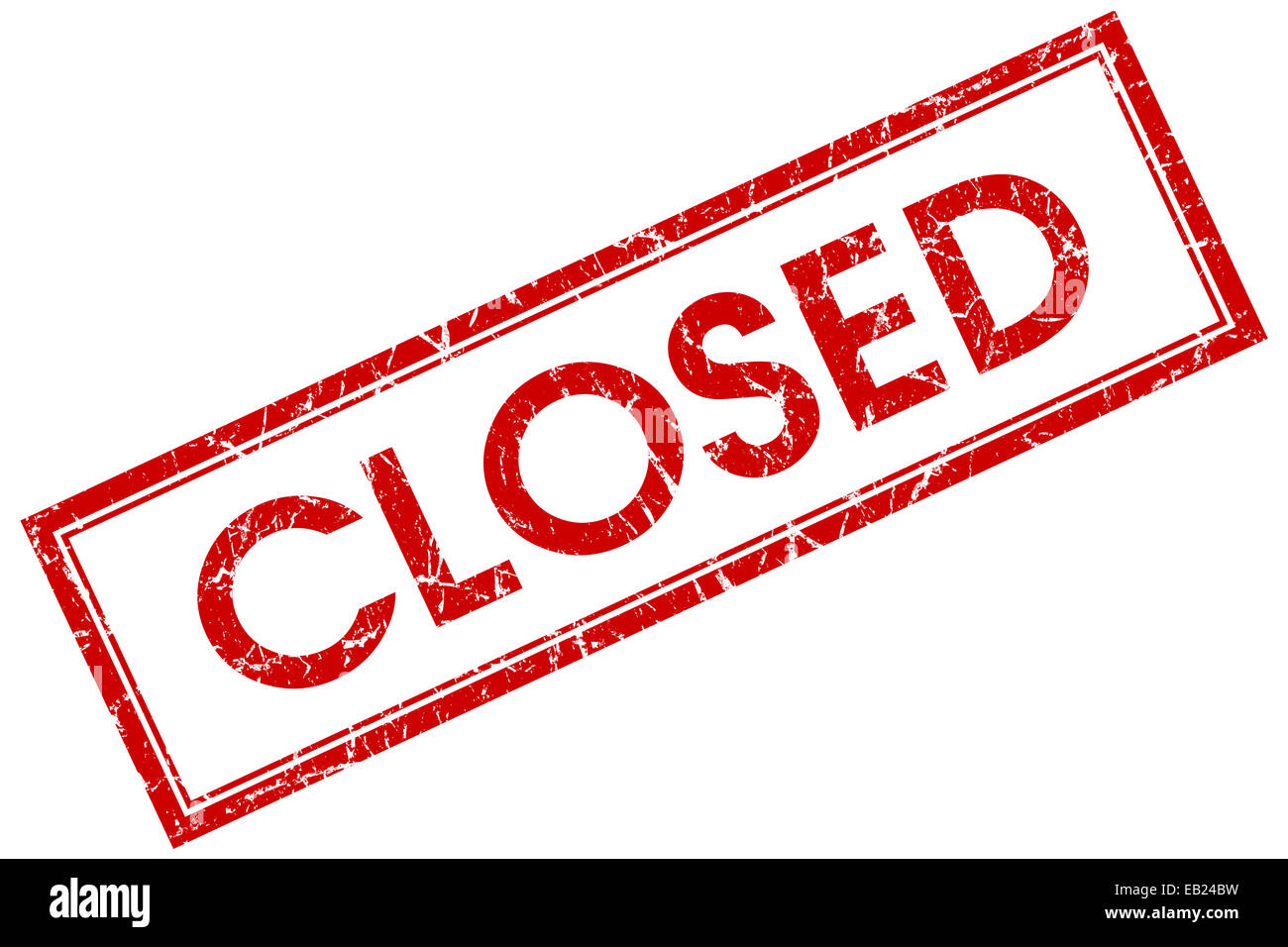 Closed red square grungy stamp isolated on white background Stock Photo ...