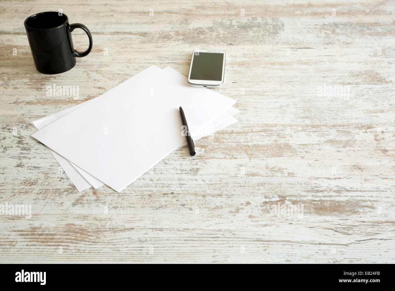 Brainstorming and taking notes at the table Stock Photo - Alamy