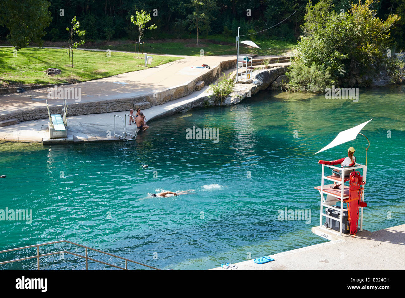 Austin: barton springs hi-res stock photography and images - Alamy