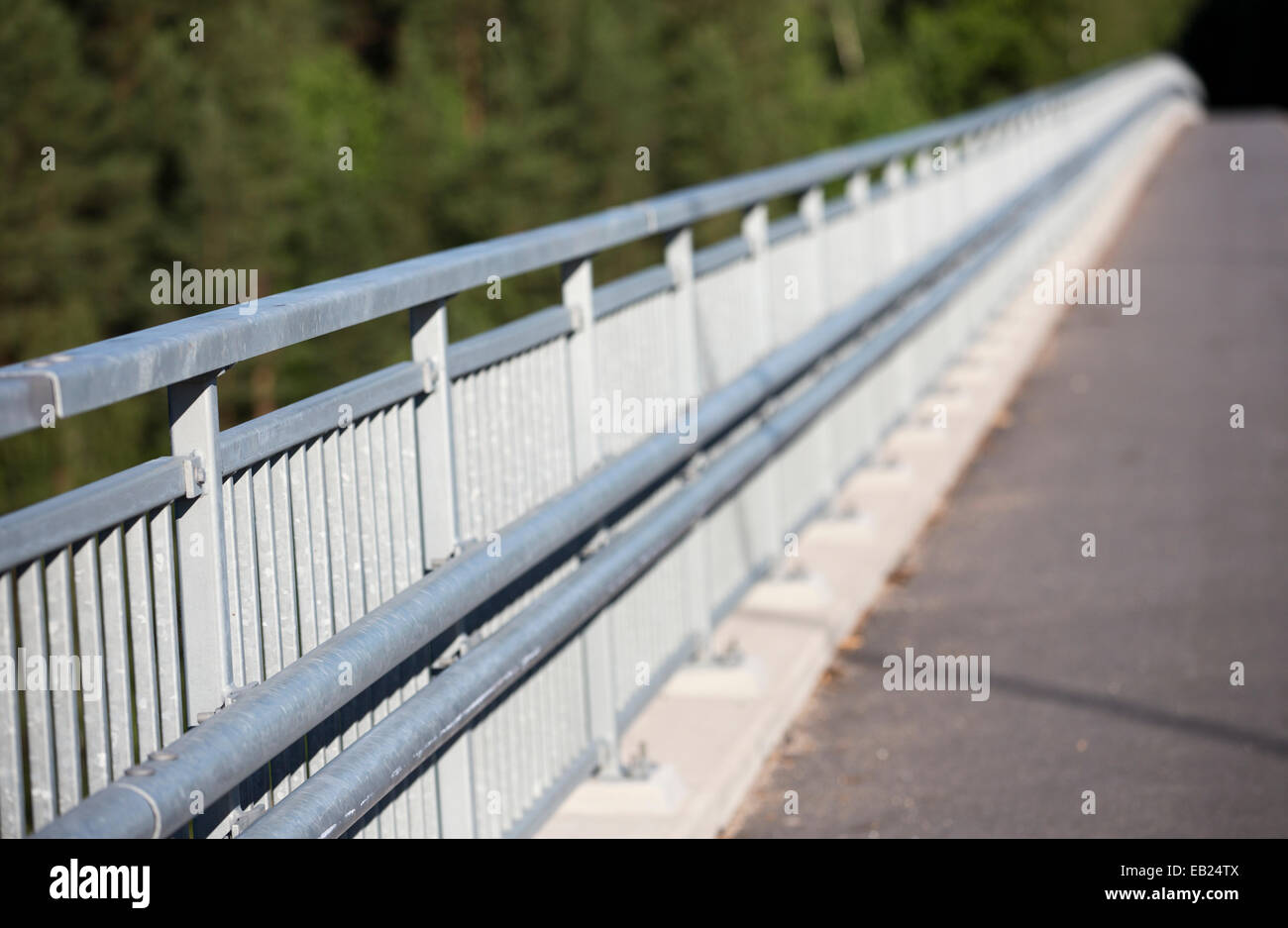 Road bridge metallic safety barrier , Finland Stock Photo - Alamy