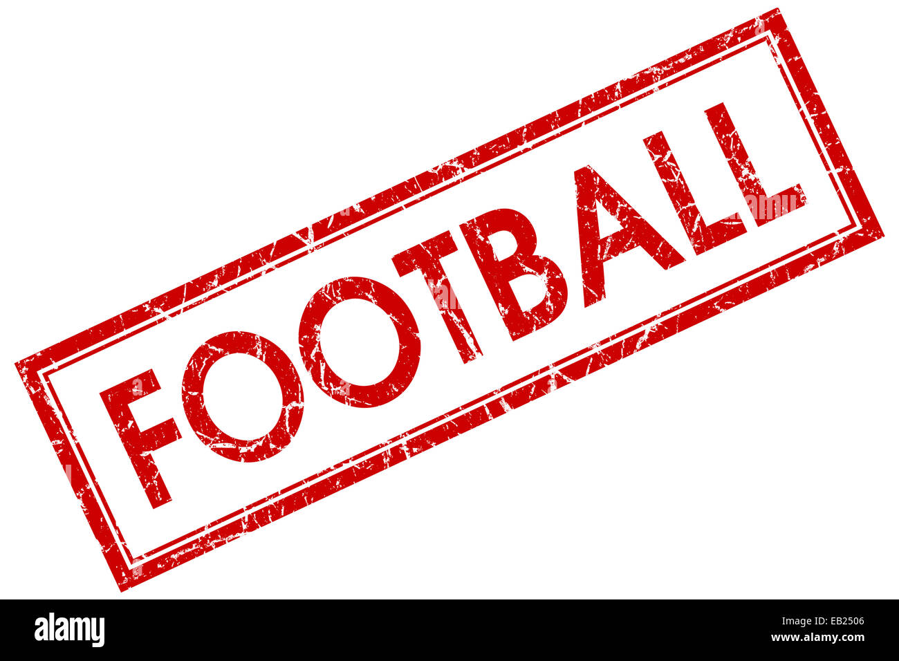 football red square stamp isolated on white background Stock Photo - Alamy