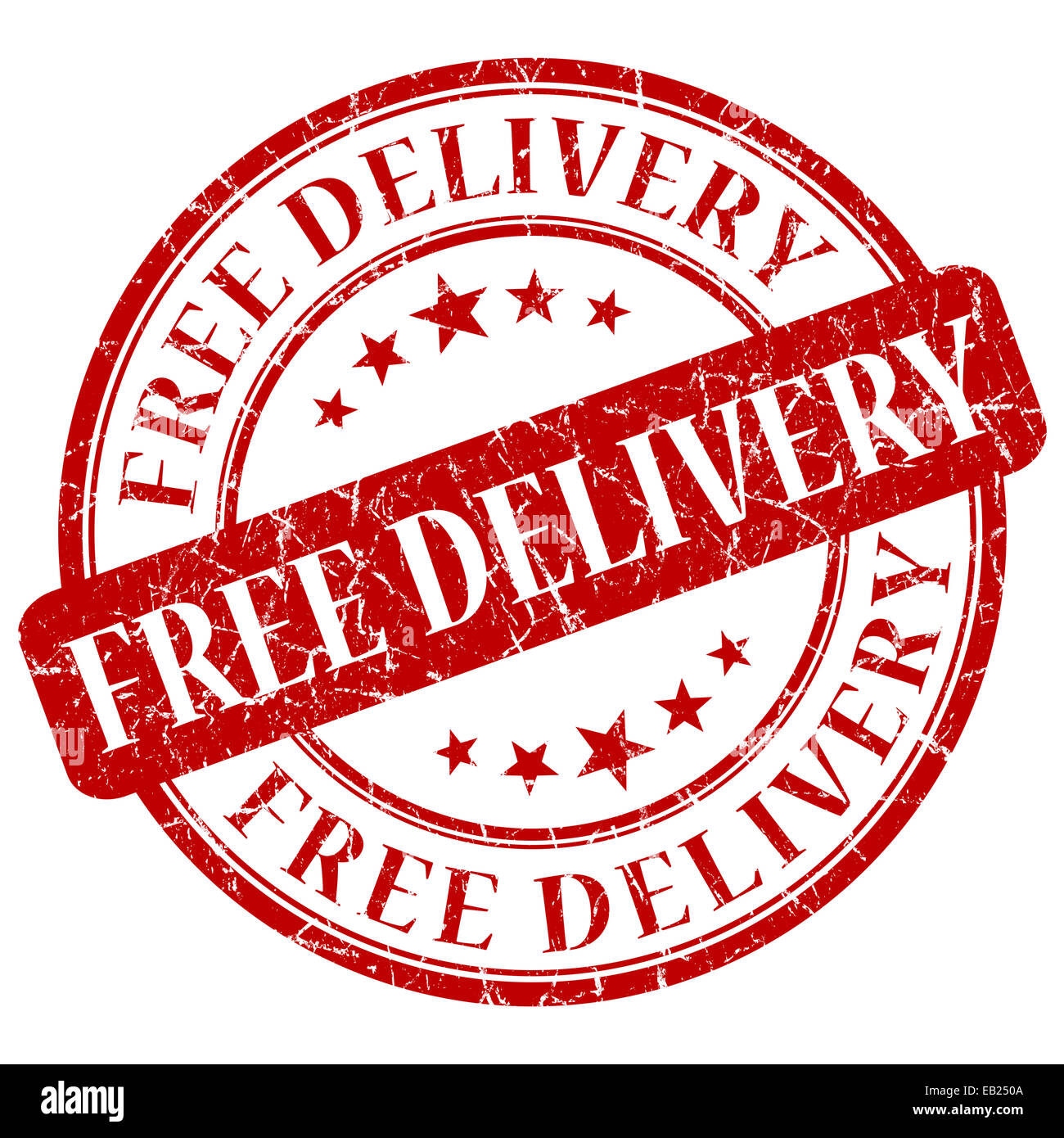 FREE DELIVERY red stamp Stock Photo - Alamy