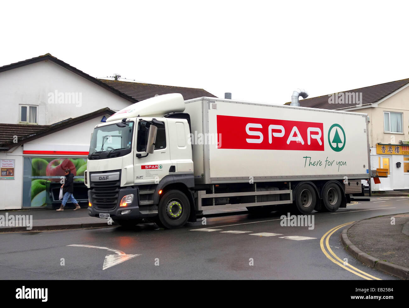 A Spar delivery truck Stock Photo - Alamy