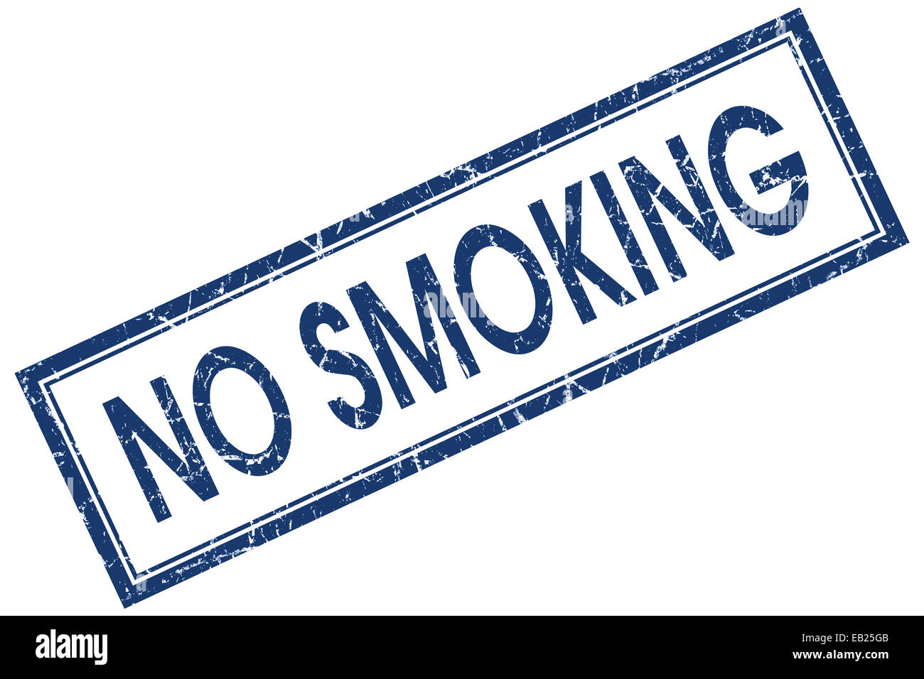 no smoking square blue grunge stamp Stock Photo - Alamy