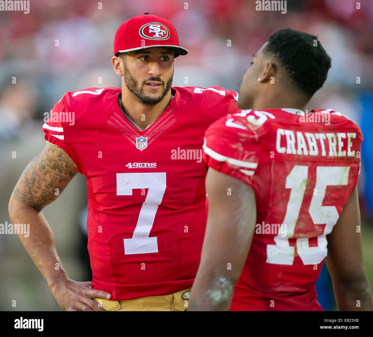 Michael Crabtree Colin Kaepernick