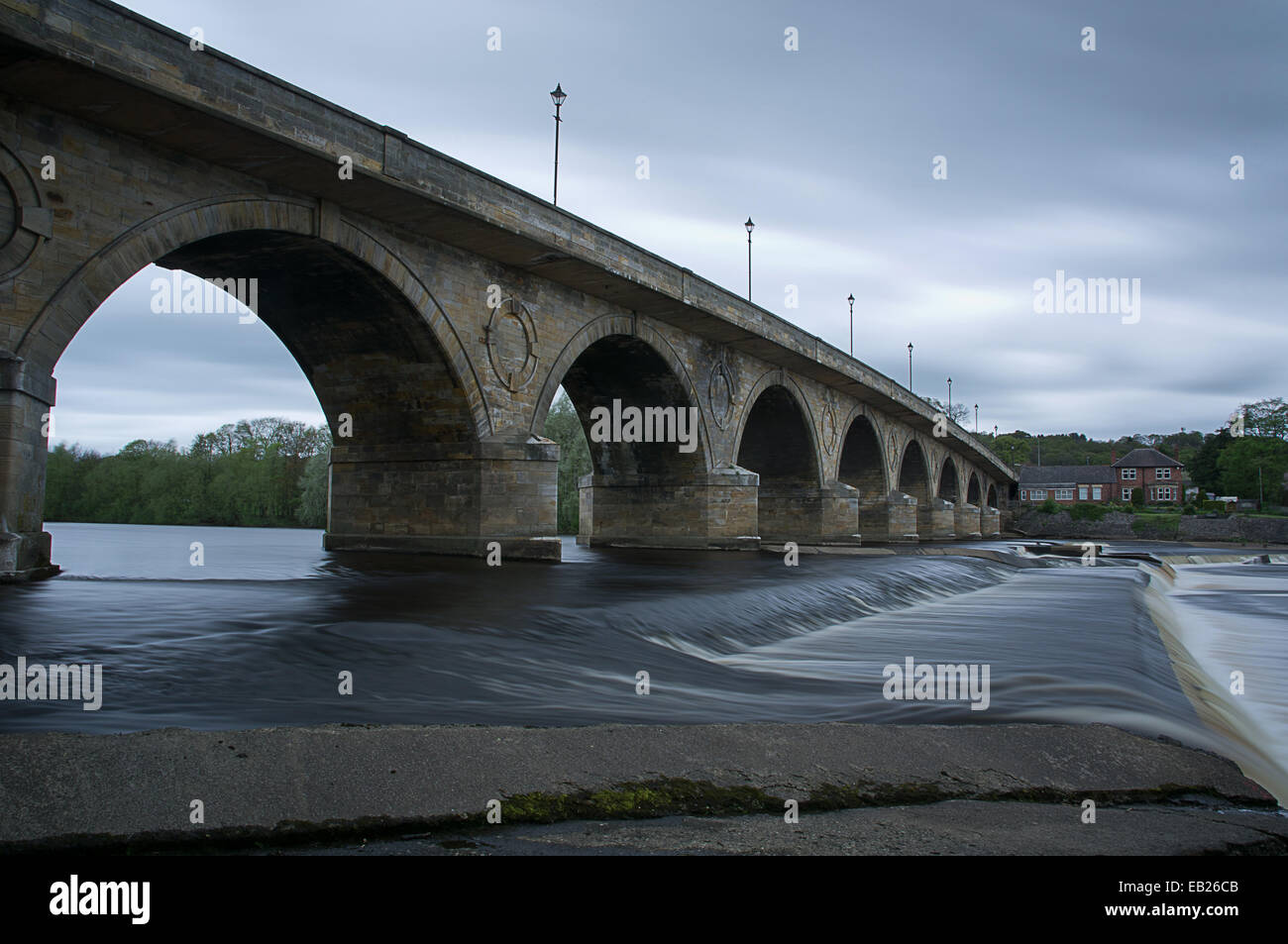 Bridge at Hexham Stock Photo - Alamy