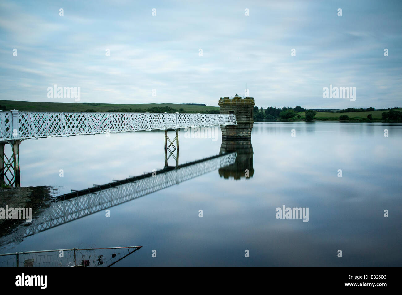 Reflection pier calm lake built structure hi-res stock photography and ...