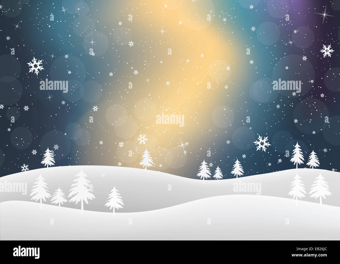 Colorful Winter Background Stock Photo - Alamy