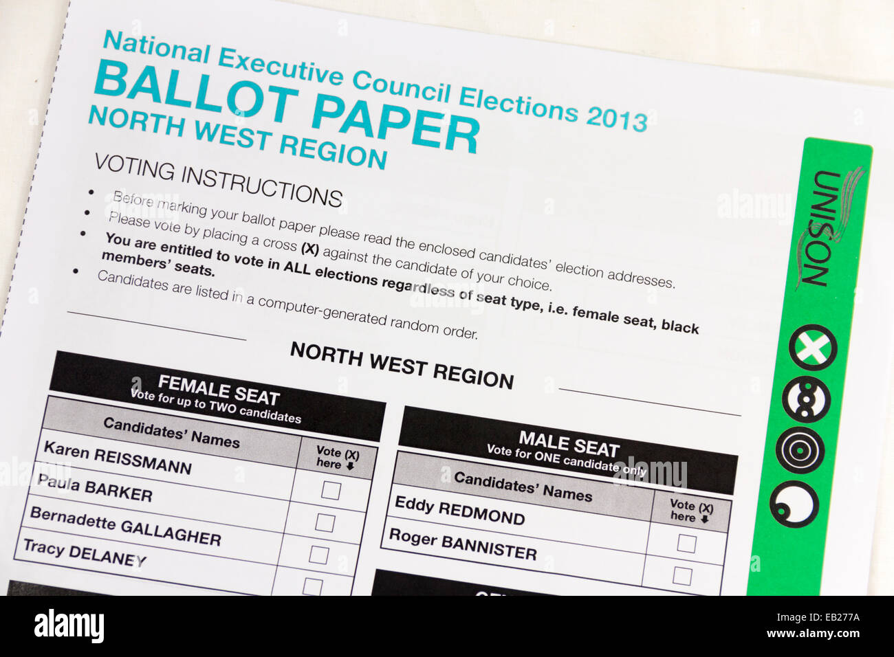 Ballot Paper Stock Photos & Ballot Paper Stock Images - Alamy