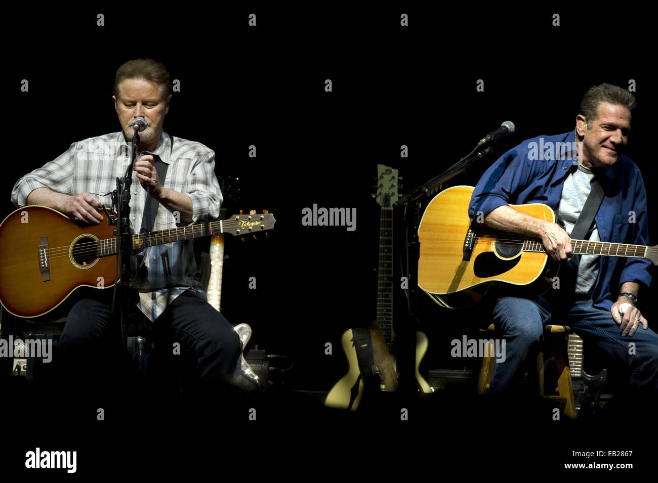 The Eagles performing live on stage, first of two sold out concerts ...