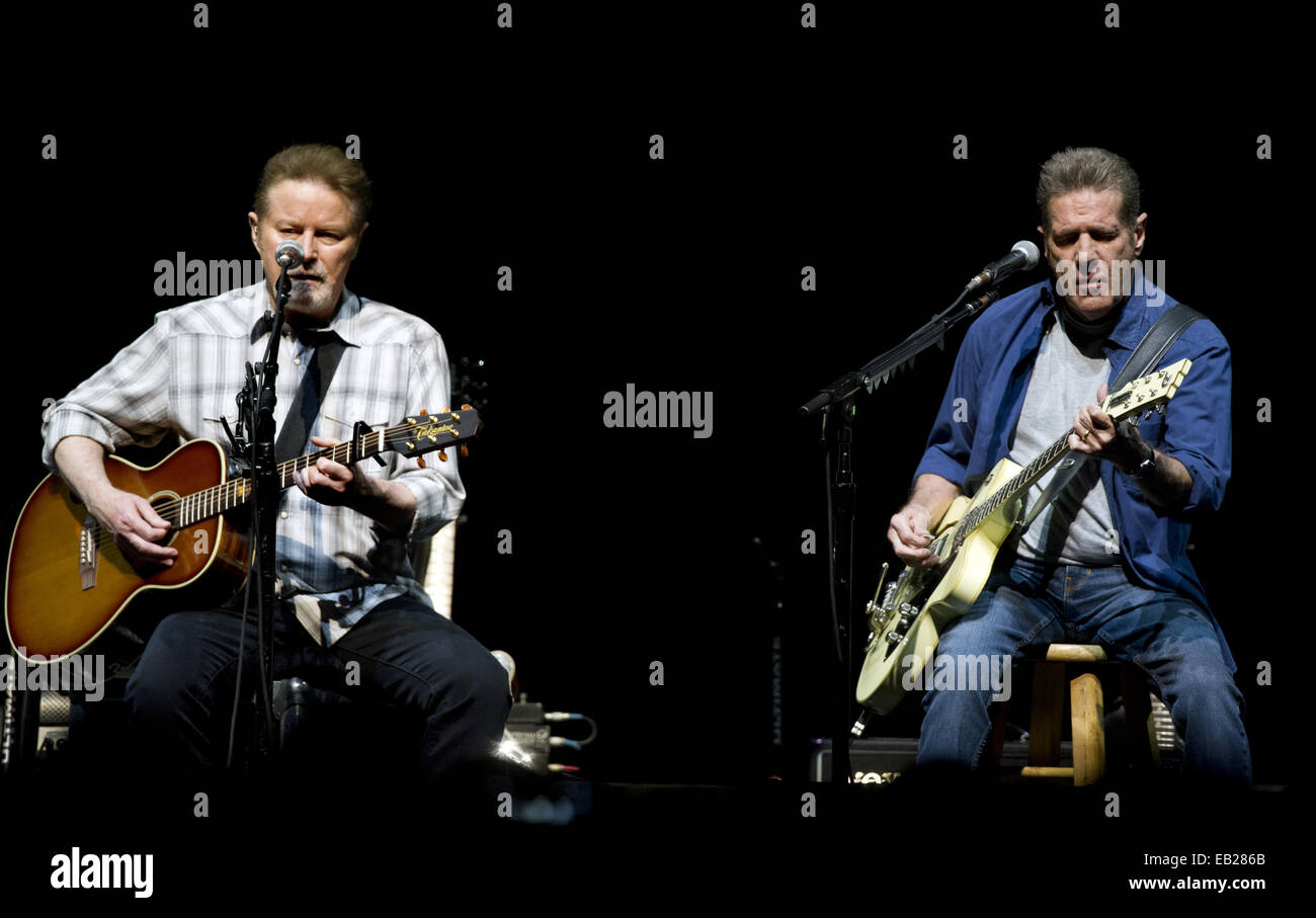 The Eagles performing live on stage, first of two sold out concerts ...