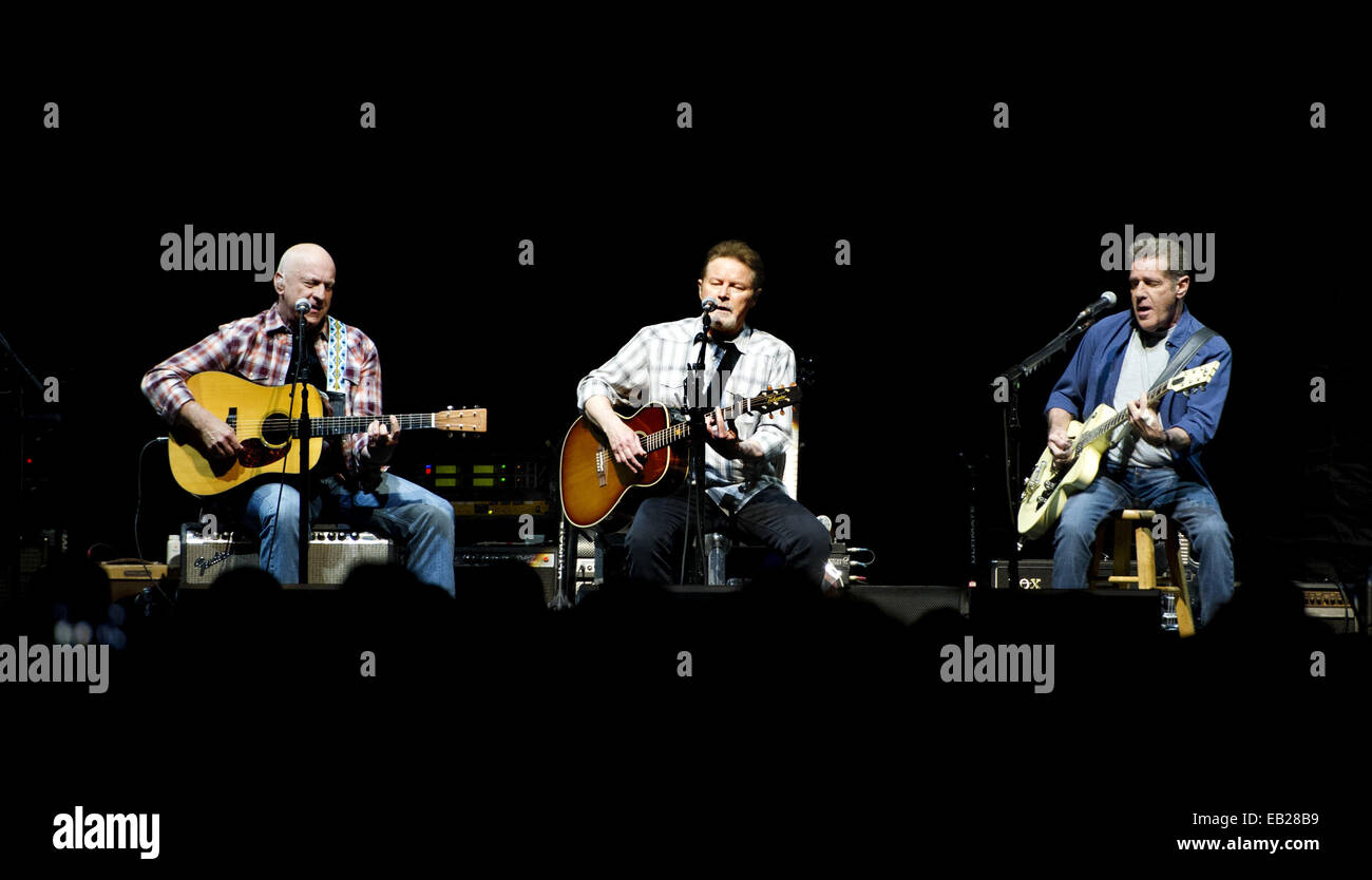 The Eagles performing live on stage, first of two sold out concerts ...