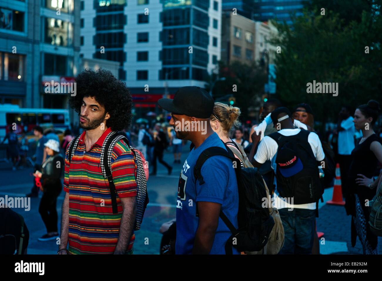New york street scene with sunset hi-res stock photography and images ...