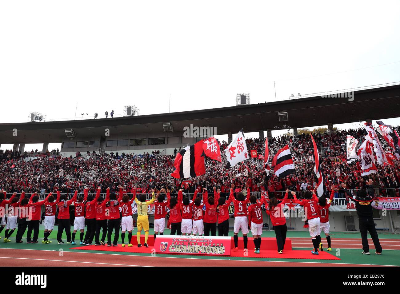 Urawakomaba Stadium, Saitama, Japan. 24th Nov, 2014. Urawa Reds Ladies ...