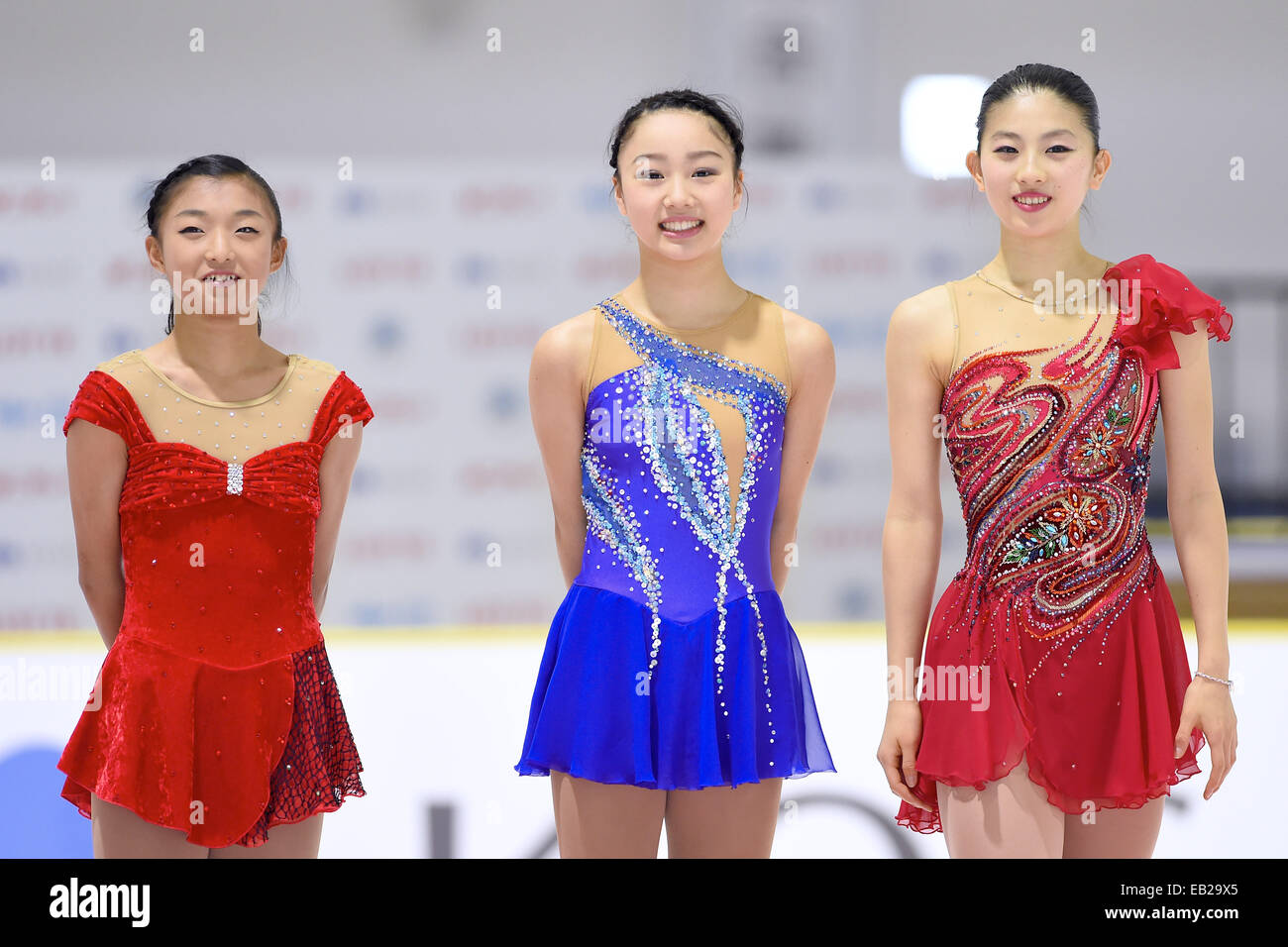 Niigata, Japan. 24th Nov, 2014. (L-R) Kaori Sakamoto, Wakaba Higuchi ...