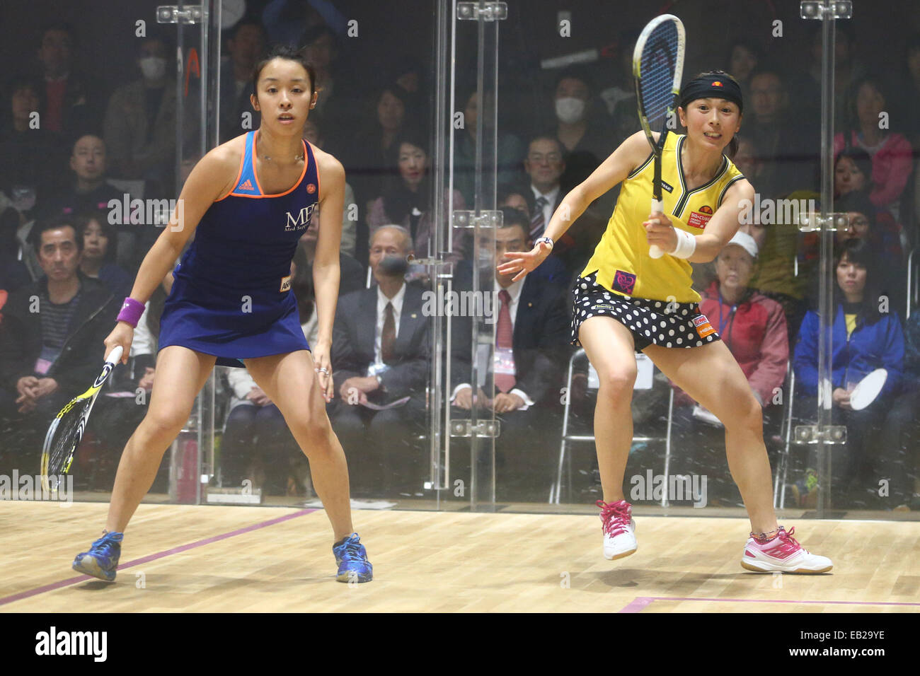 SQ-CUBE Yokohama, Kanagawa, Japan. 24th Nov, 2014. (L-R) Misaki ...