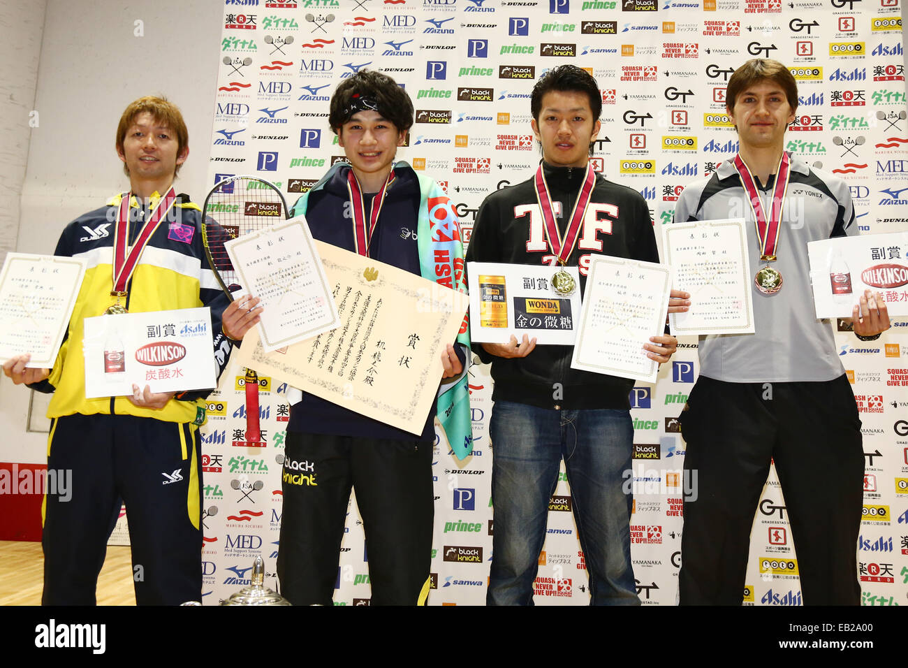SQ-CUBE Yokohama, Kanagawa, Japan. 24th Nov, 2014. (L-R) Takanori ...