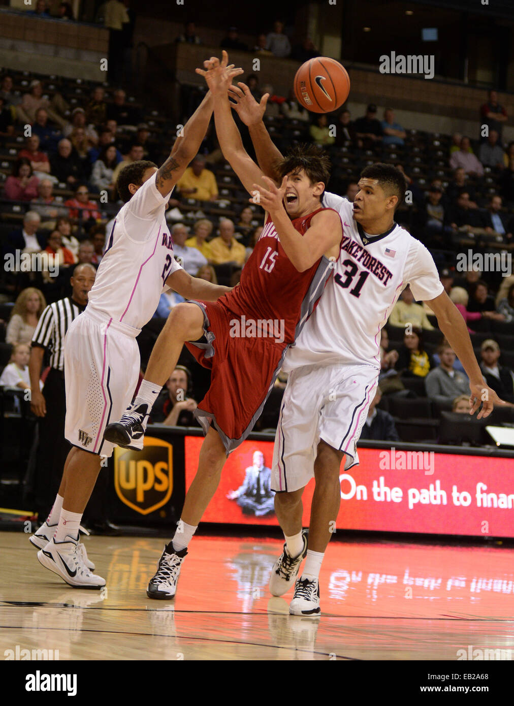 Winston-Salem, NC, USA. 24th Nov, 2014. at the LJVM Coliseum in Winston ...