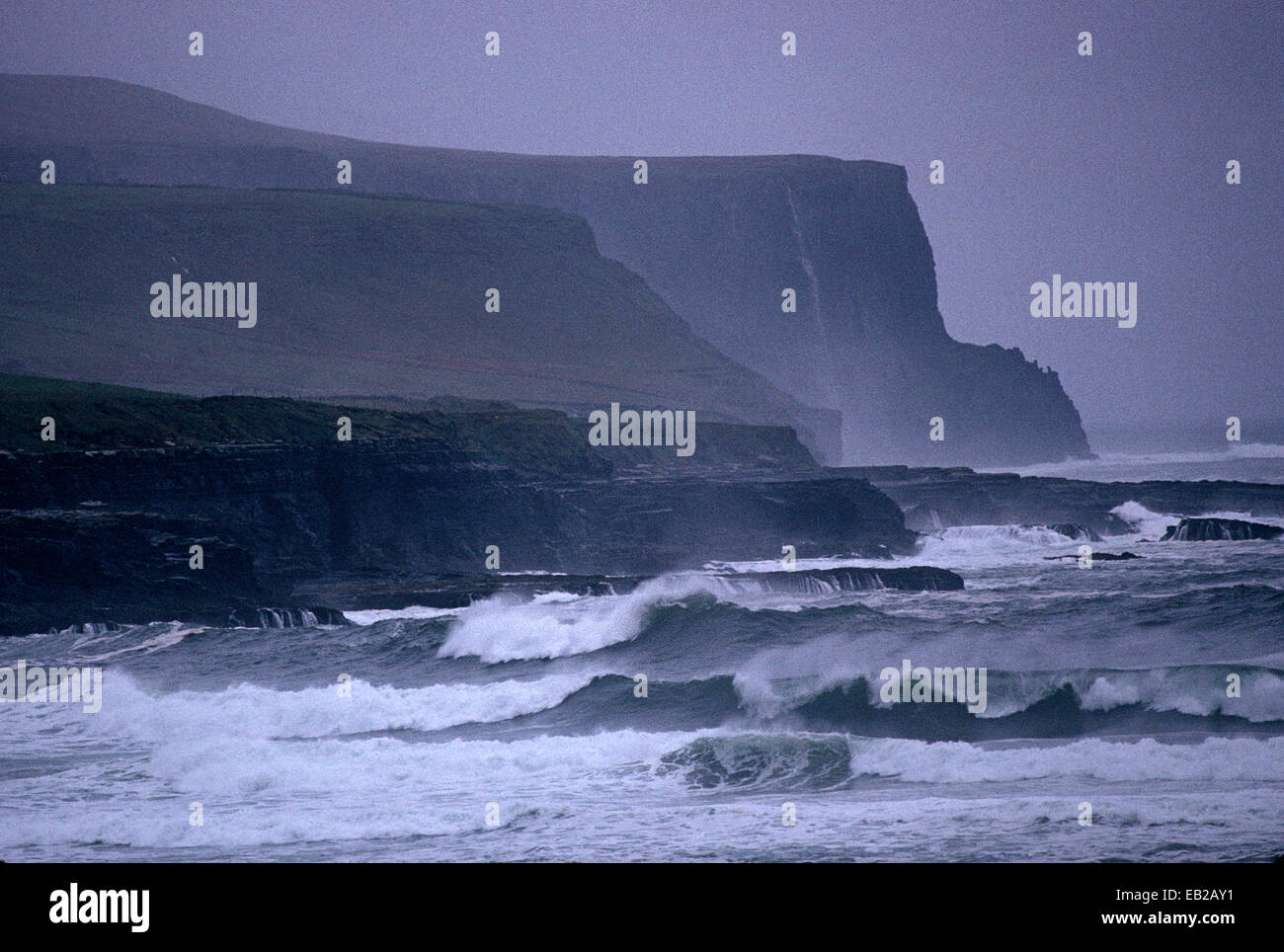 CLIFFS OF MOHER, COUNTY CLARE, IRELAND. REFERRED TO BY POET, DRAMATIST ...